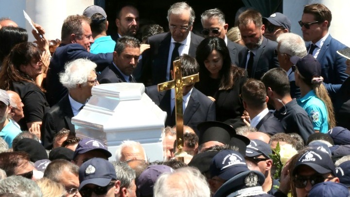 Αποχαιρετιστήριος λόγος Αντ. Σαμαρά στην κηδεία της Λένας - Anamniseis